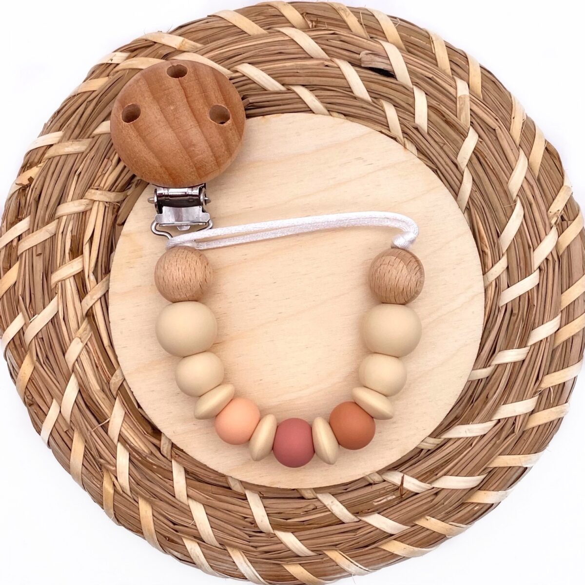 Personalised Dummy Clip, Neutral Dummy Clip, Pacifier Clip